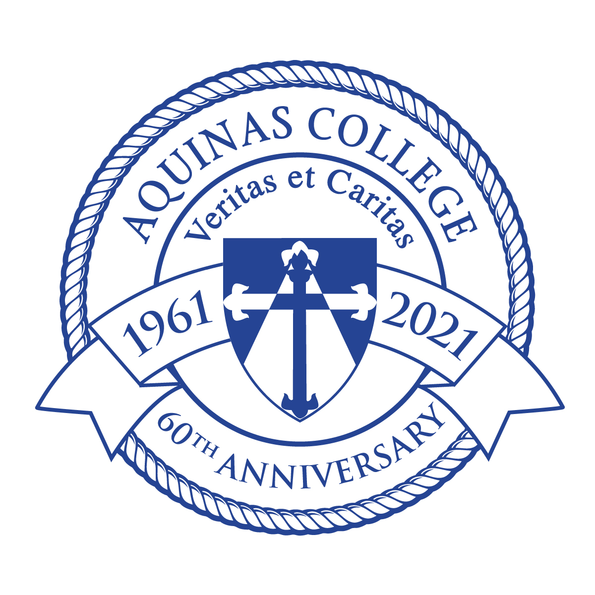 60th-logo-fill-blue — Aquinas College - Nashville, Tennessee